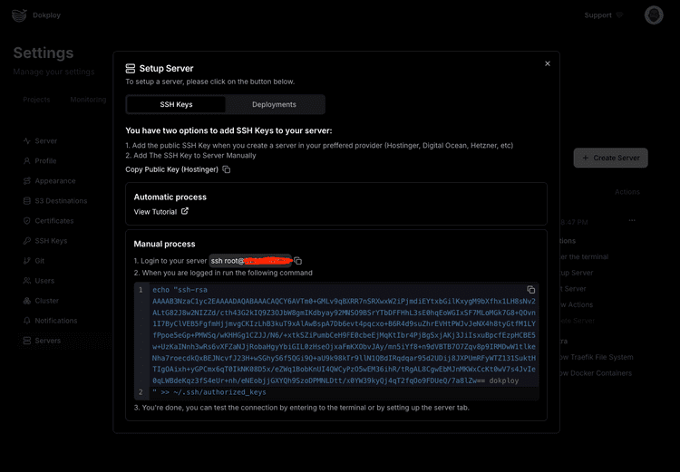 Instructions | Dokploy