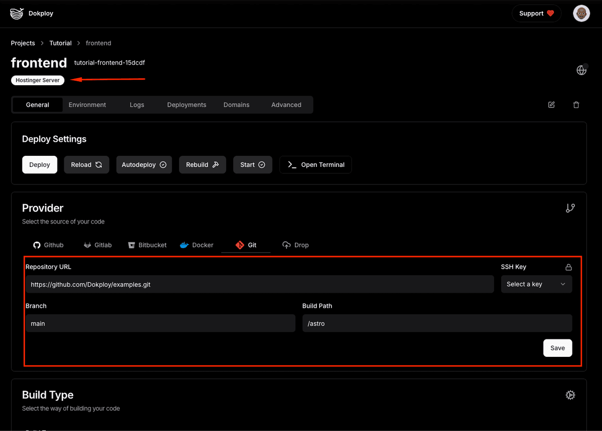 Instructions | Dokploy