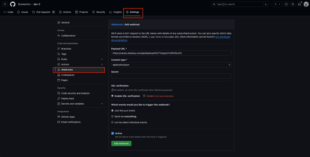 Auto Deploy | Dokploy